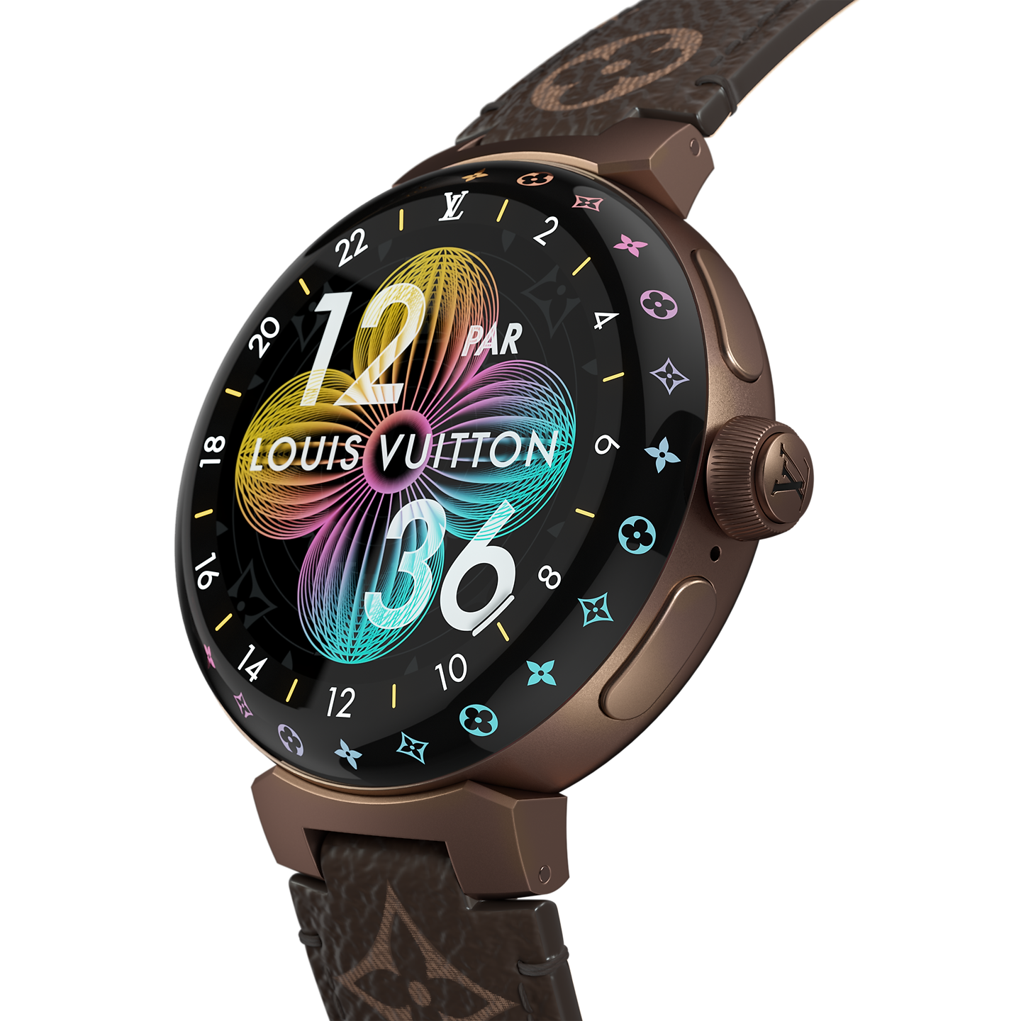 Tambour Horizon Light Up Connected Watch - Luxury Brown | LOUIS VUITTON